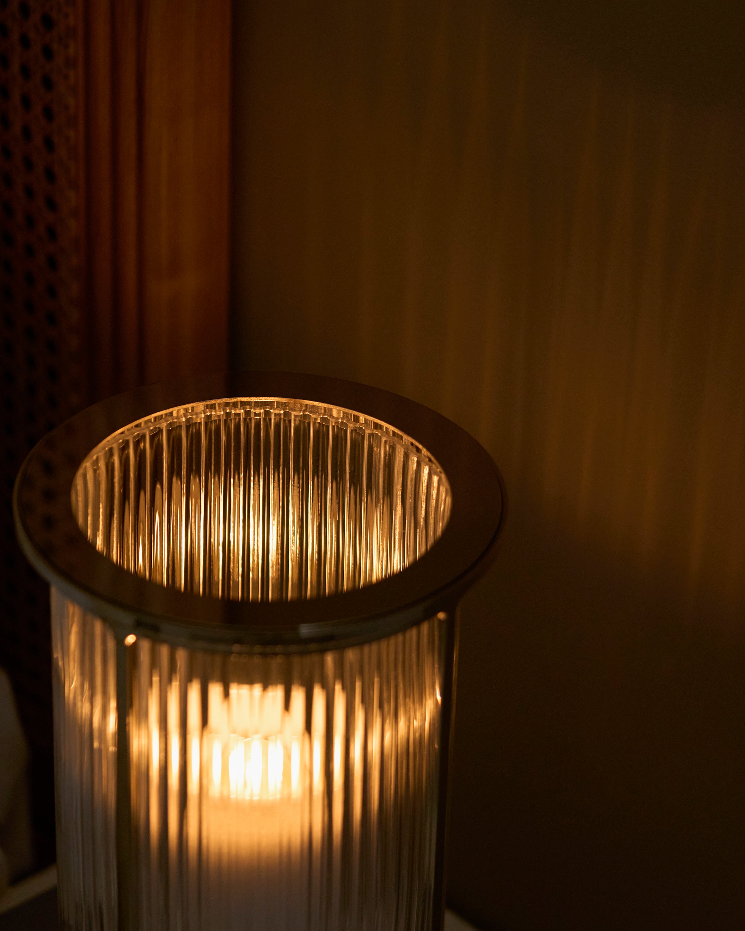 Battersea Candle Lantern Polished Nickel | Tealight Holder | Lighting