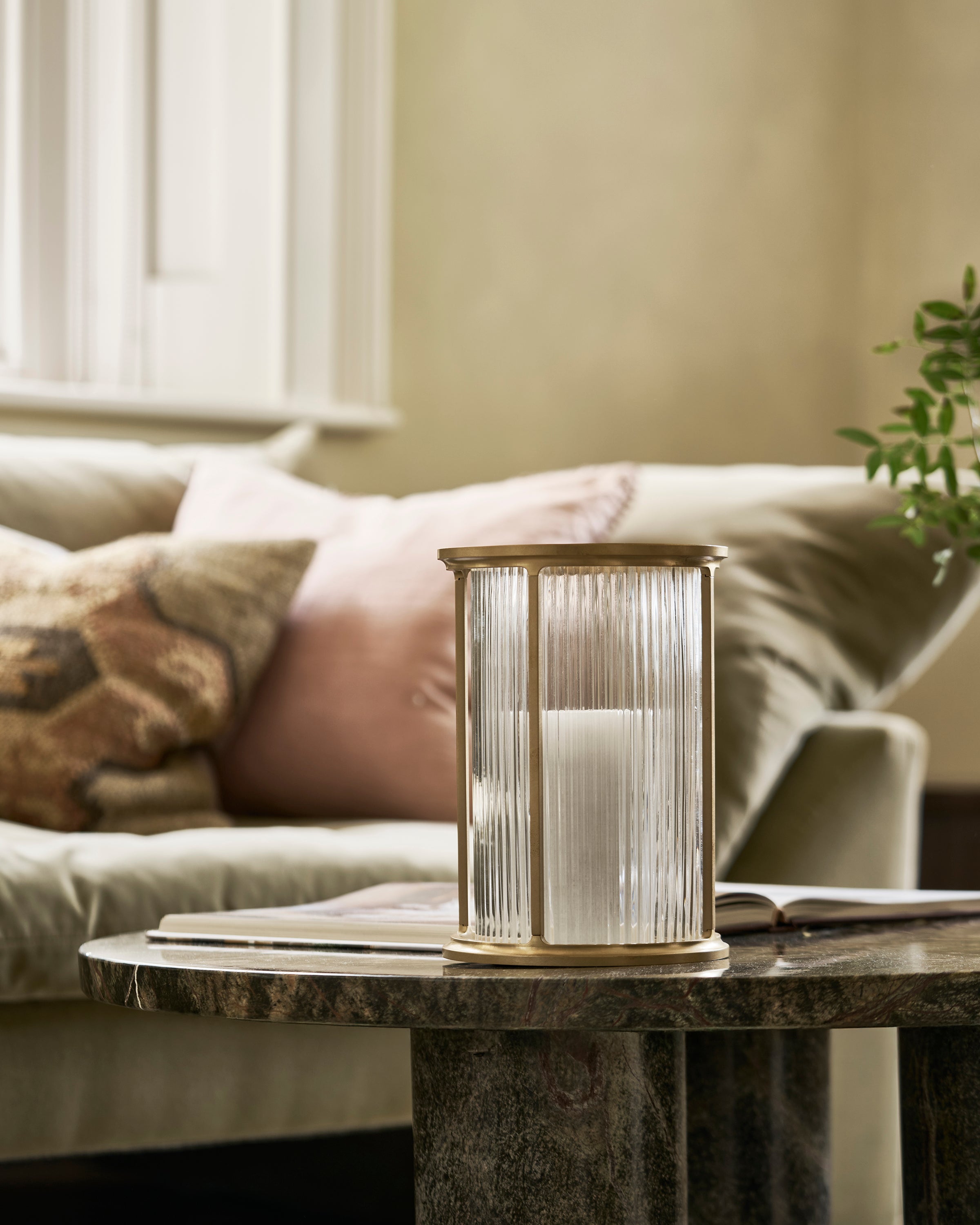 Battersea Candle Lantern Antique Brass | Tealight Holder | Lighting