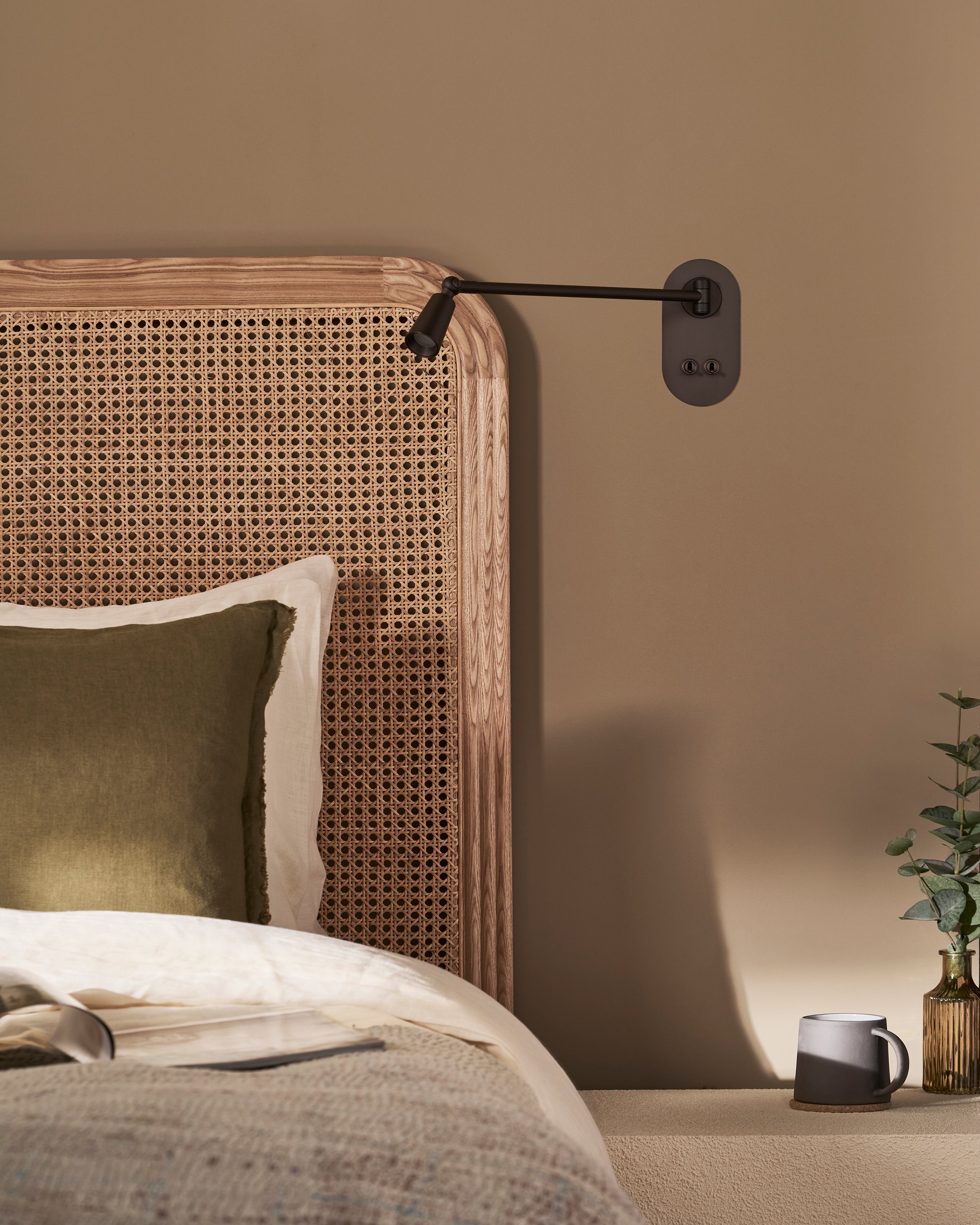 Sloane 2G Toggle Switch Reading Light Bronze Black | Wall Lights | Lighting