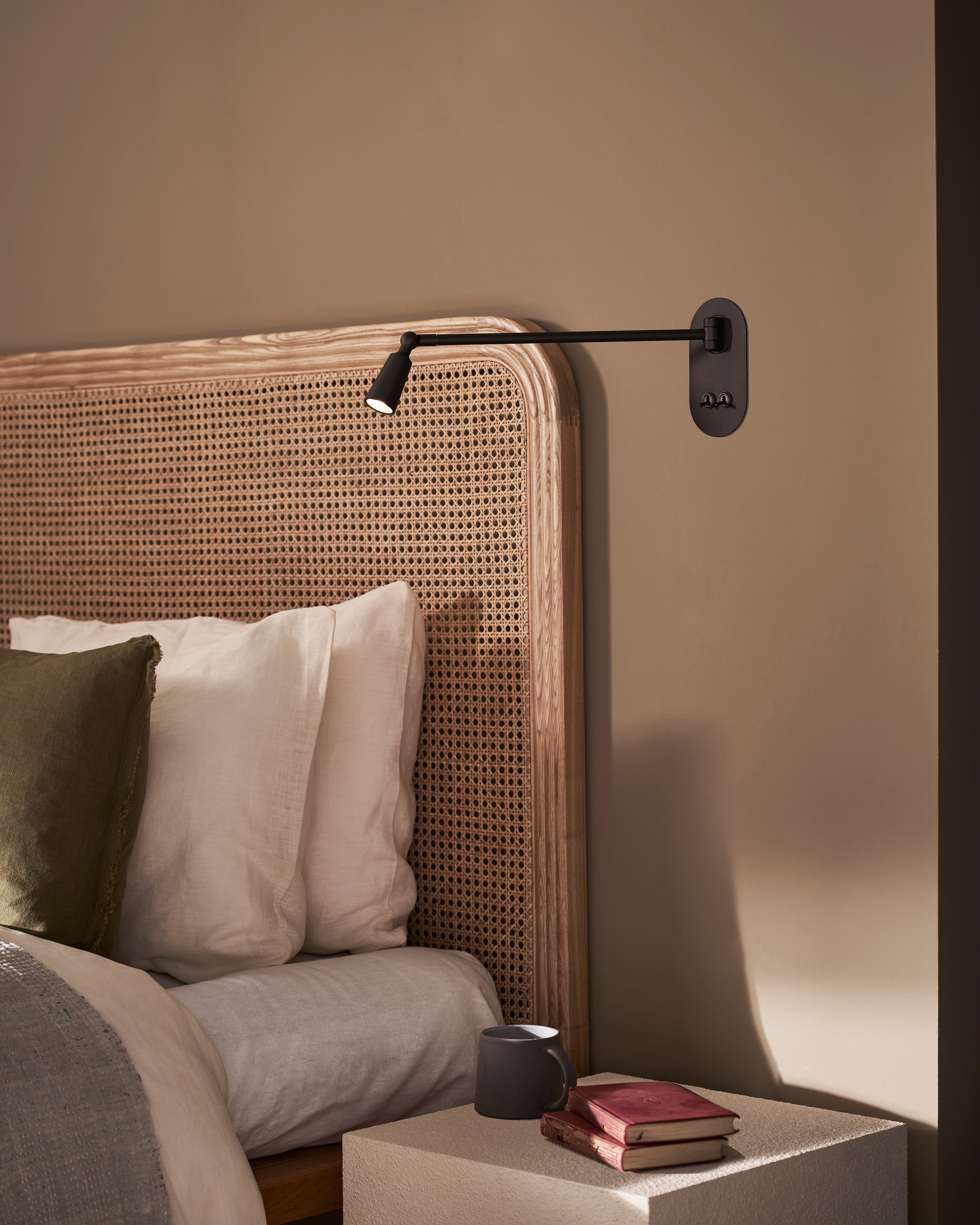 Sloane 2G Toggle Switch Reading Light Bronze Black | Wall Lights | Lighting